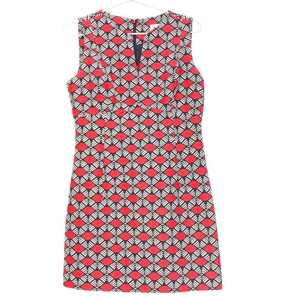 Milly | Dresses | Milly Sleeveless Geometricprint Mini Sheath Dress ...